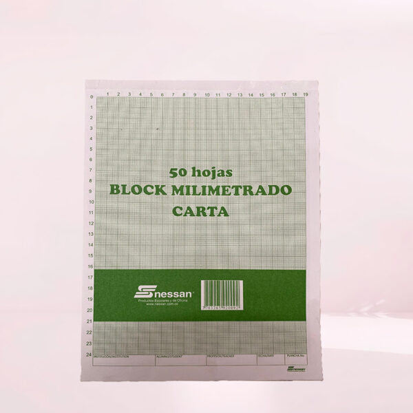 Block Milimetrado Carta | nessan 2025