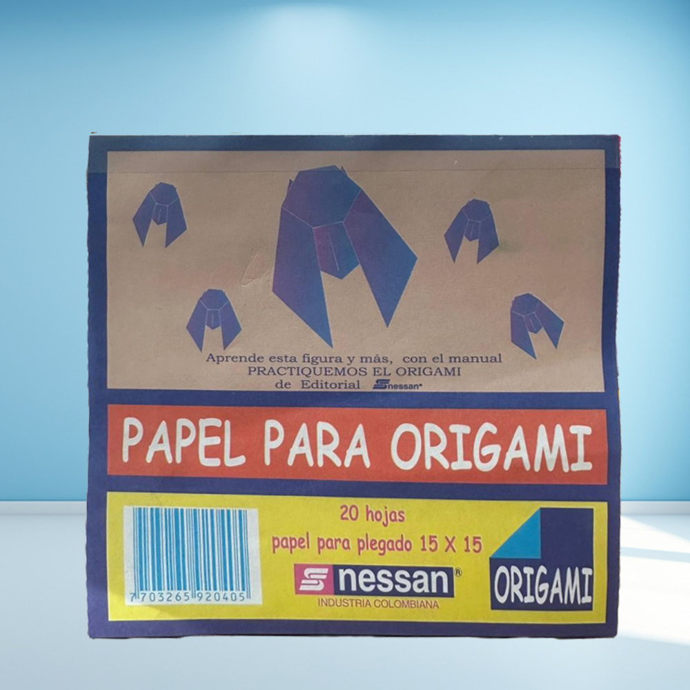 Papel para Origami 15×15 20 hojas con texturas | nessan 2025